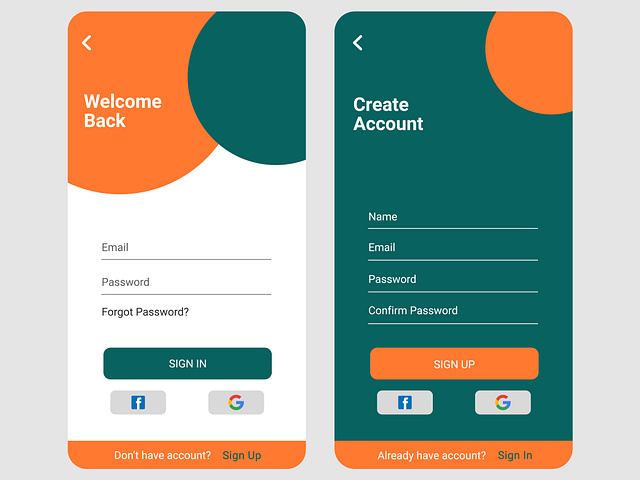 Sign Up Screen designs, themes, templates and downloadable graphic ...