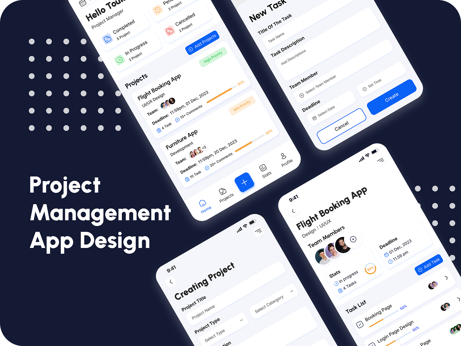Project Management App Design by Mohammad Toukir on Dribbble