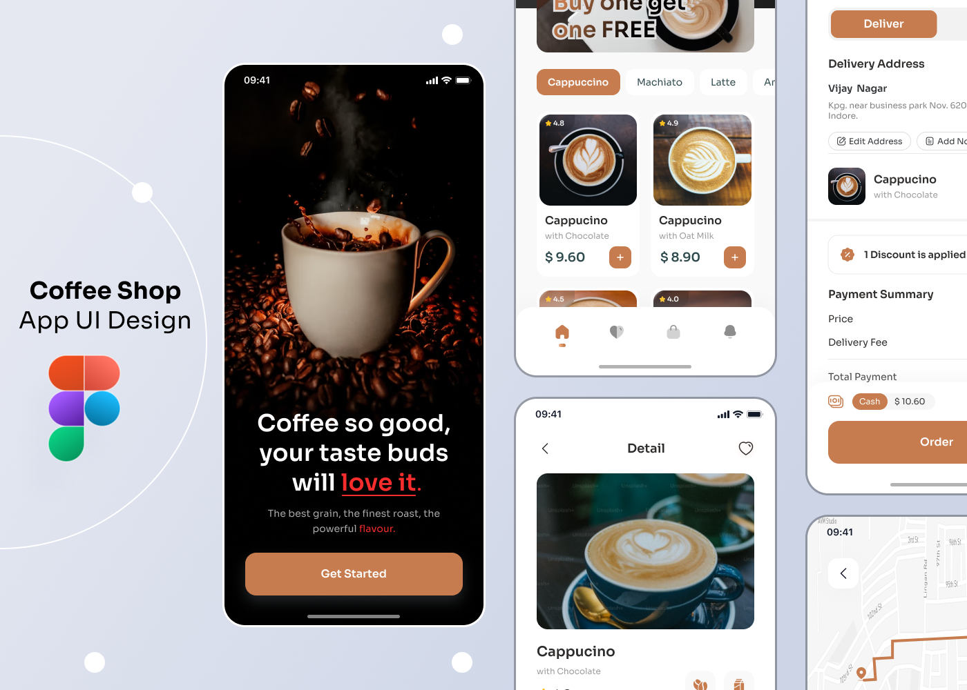 Coffee Shop Mobile App UI Design by Raj Singh on Dribbble
