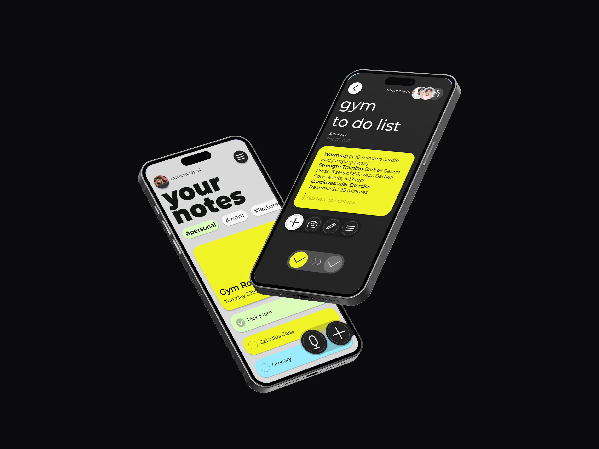 Note-Taking Mobile App | UI Design by Tayyab Younas on Dribbble