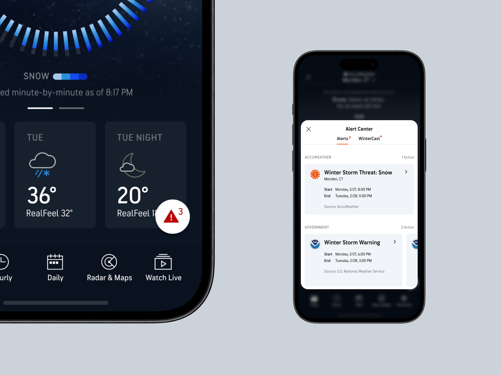 Weather App - Alert Fab Concept by Christopher Bonini on Dribbble