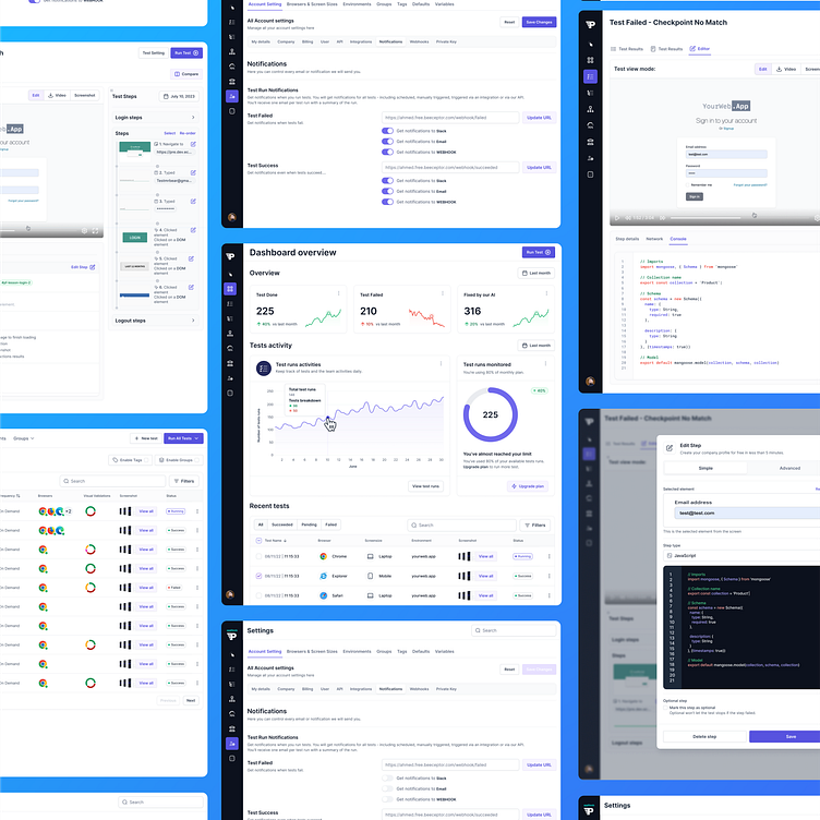 Multiple screens of Automation QA Testing by Ahmed Al-kheerow on Dribbble Multiple screens of Automation QA Testing by Ahmed Al-kheerow on Dribbble