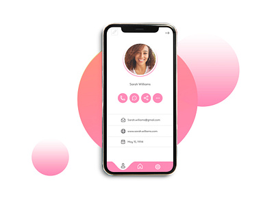 Profile UI by Sahar on Dribbble