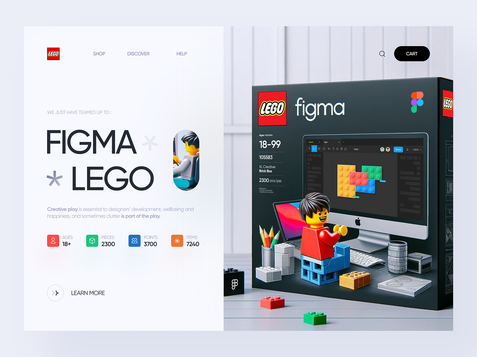 Figma x LEGO :: Landing Page Concept by UnArshia for Ace Design on Dribbble
