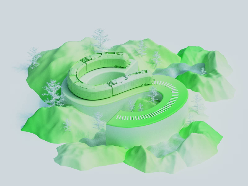 Train loop by Clément Meunier for Swile on Dribbble