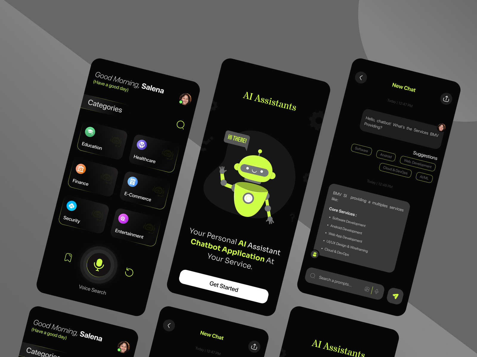 AI Chatbot Mobile App by BMV System Integration Pvt. Ltd on Dribbble