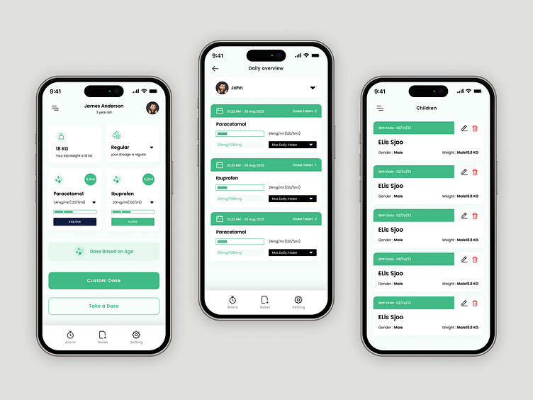 Dose Medicine Reminder Mobile App Ui Ux Design By Rizwan Ali 馃ui Ux Researcher And 馃帹design