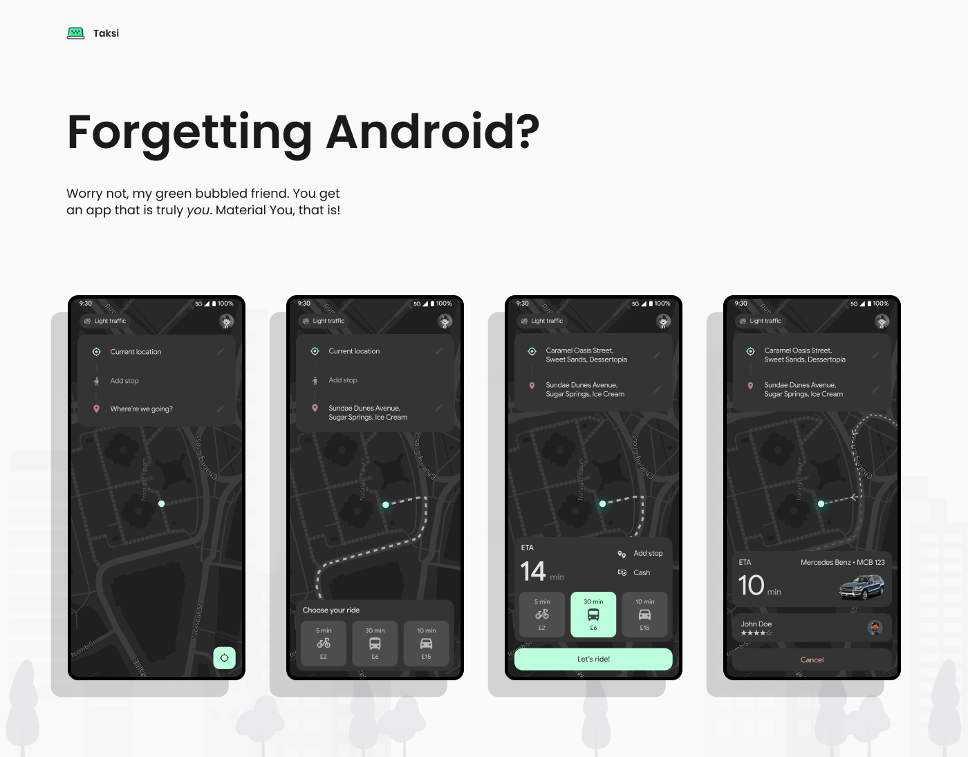 Taksi - Ride Hailing App by iSteven on Dribbble