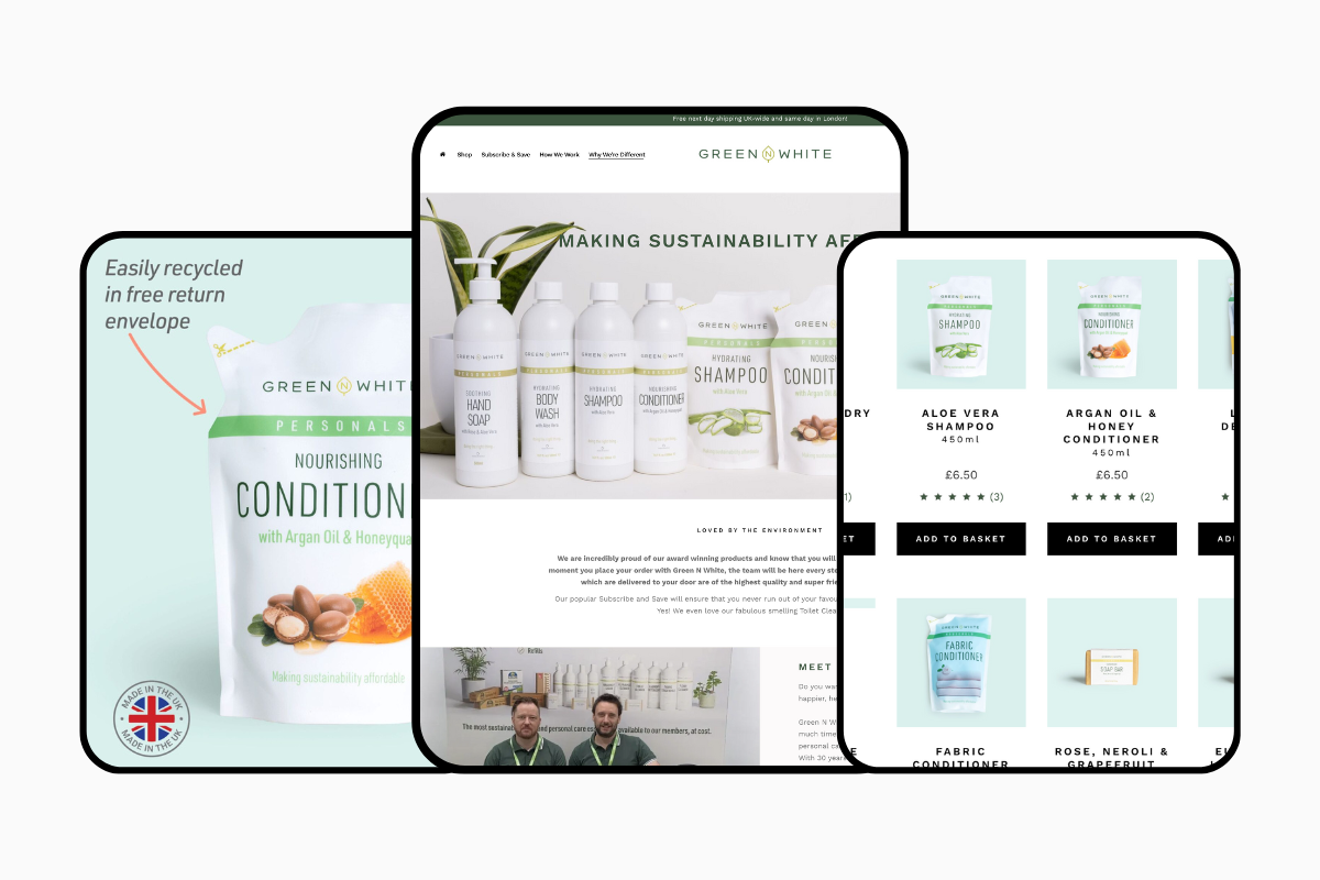 WordPress Website Design & Sustainable Packaging by Netrategy on Dribbble