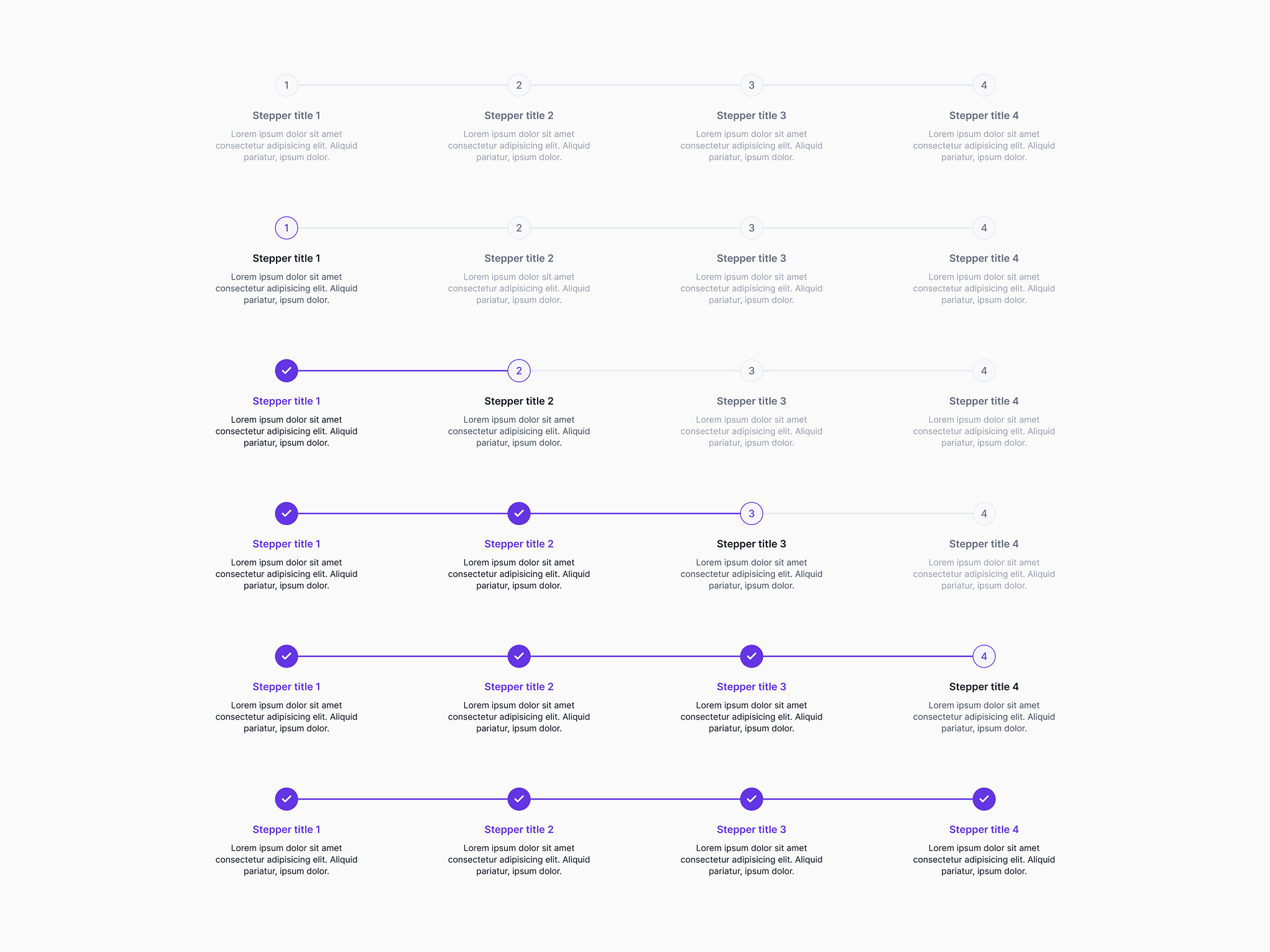 Horizontal Responsive Stepper by Md. Rizwan Siddiquei on Dribbble