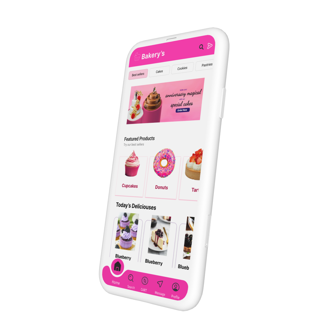 Bakery App UI Design by Piyush Khanna on Dribbble