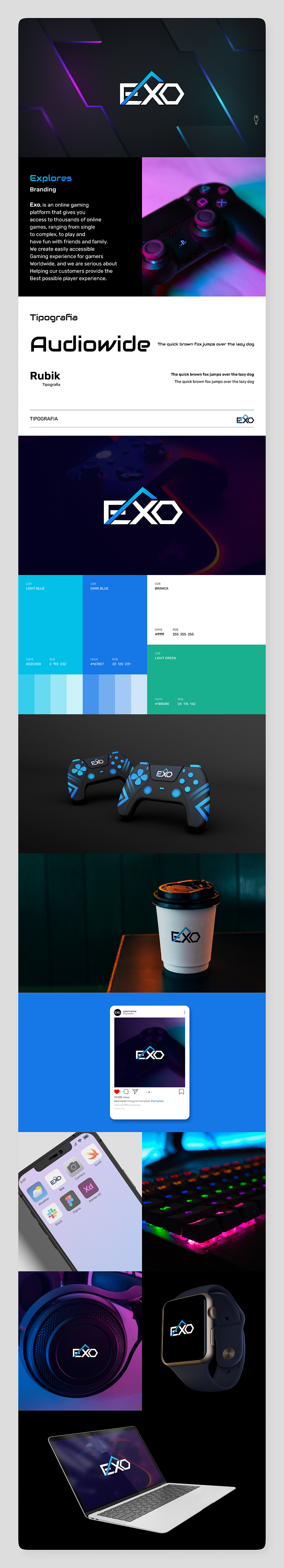 Exo - Gaming Logo branding by Bhautik Domadiya on Dribbble