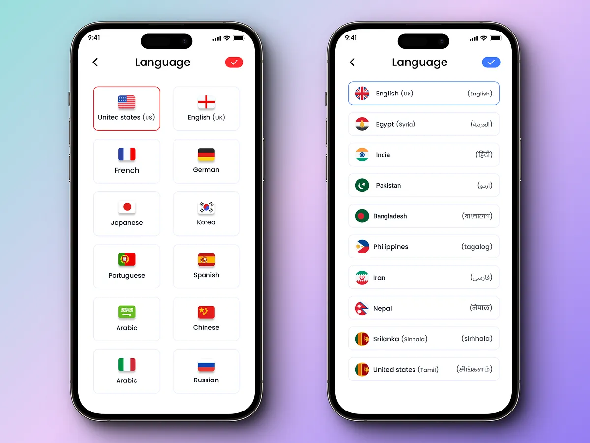 Language Selector designs, themes, templates and downloadable graphic ...