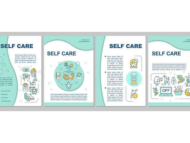Self care practice brochure template by bsd studio on Dribbble