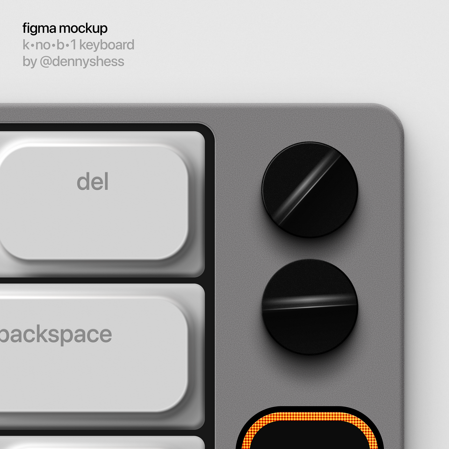 Figma Mockup of knob 1 keyboard by Dennys Hess on Dribbble