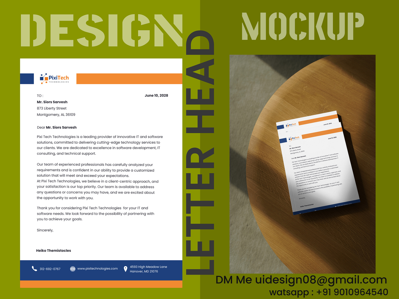 Professional Letterhead Creation Services by ram dizyn on Dribbble
