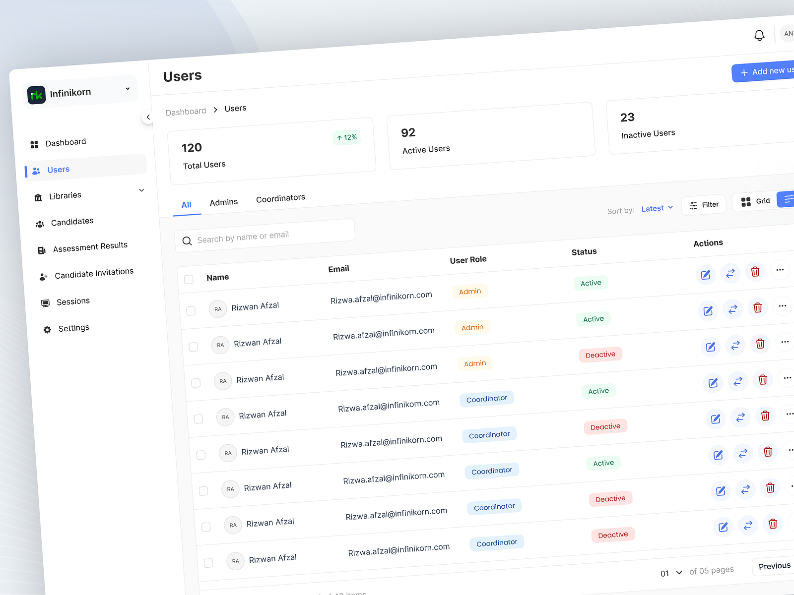 User Module By Afnan On Dribbble