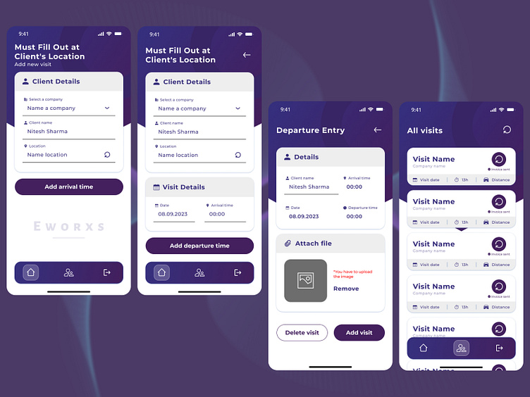 Eworxs Mobile App By Maksym Sekret On Dribbble