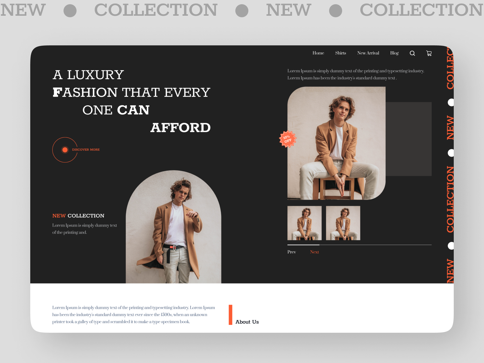 GlamourGrove - Luxury Fashion | Ecommerce | Landing page by Bhautik ...