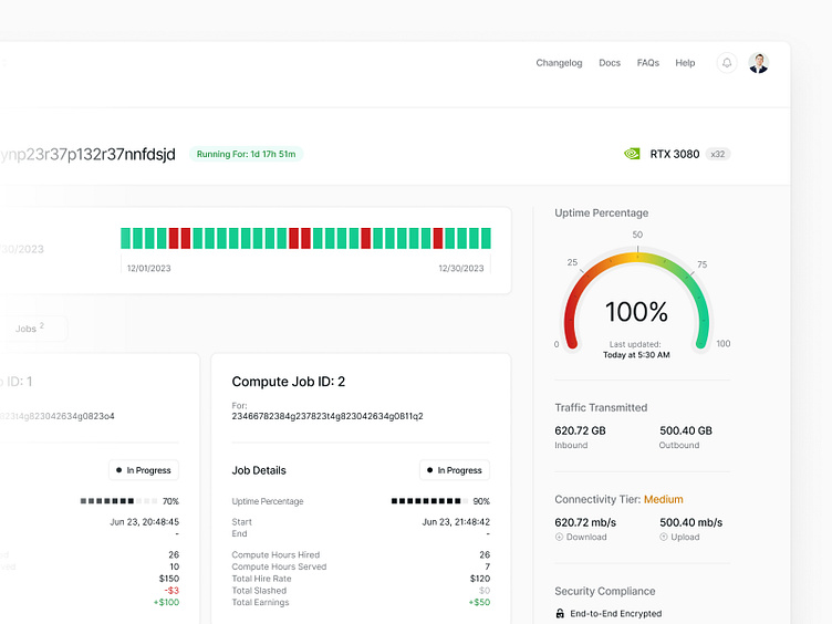 UX/UI for Decentralized GPU DePIN for Large-Scale AI Startups by Alex ...