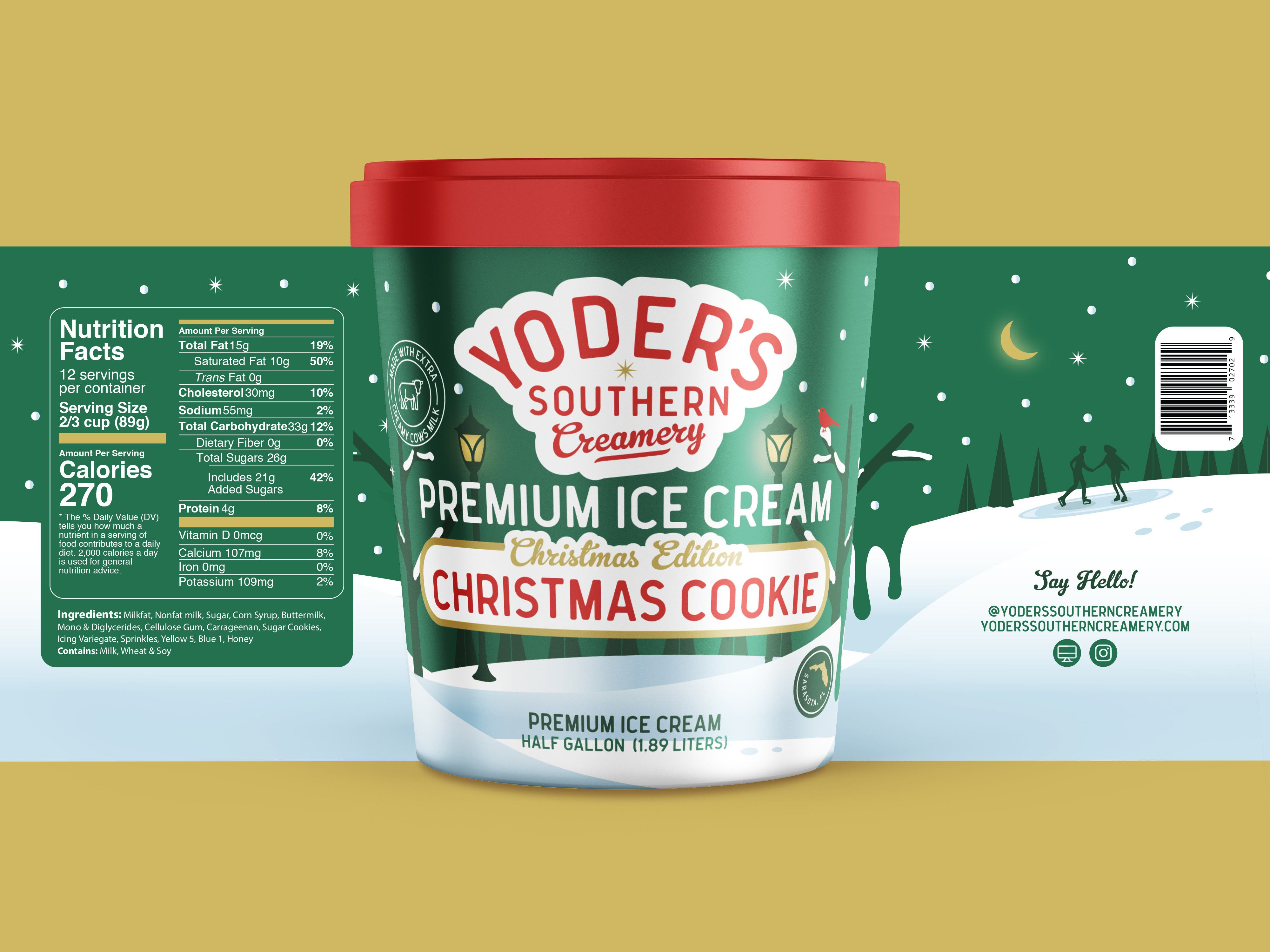 Yoder's Southern Creamery - Christmas Ice Cream Packaging by Taylore ...