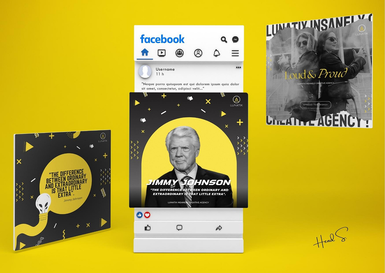Facebook Imagery/Posts by Hend Shakeel on Dribbble