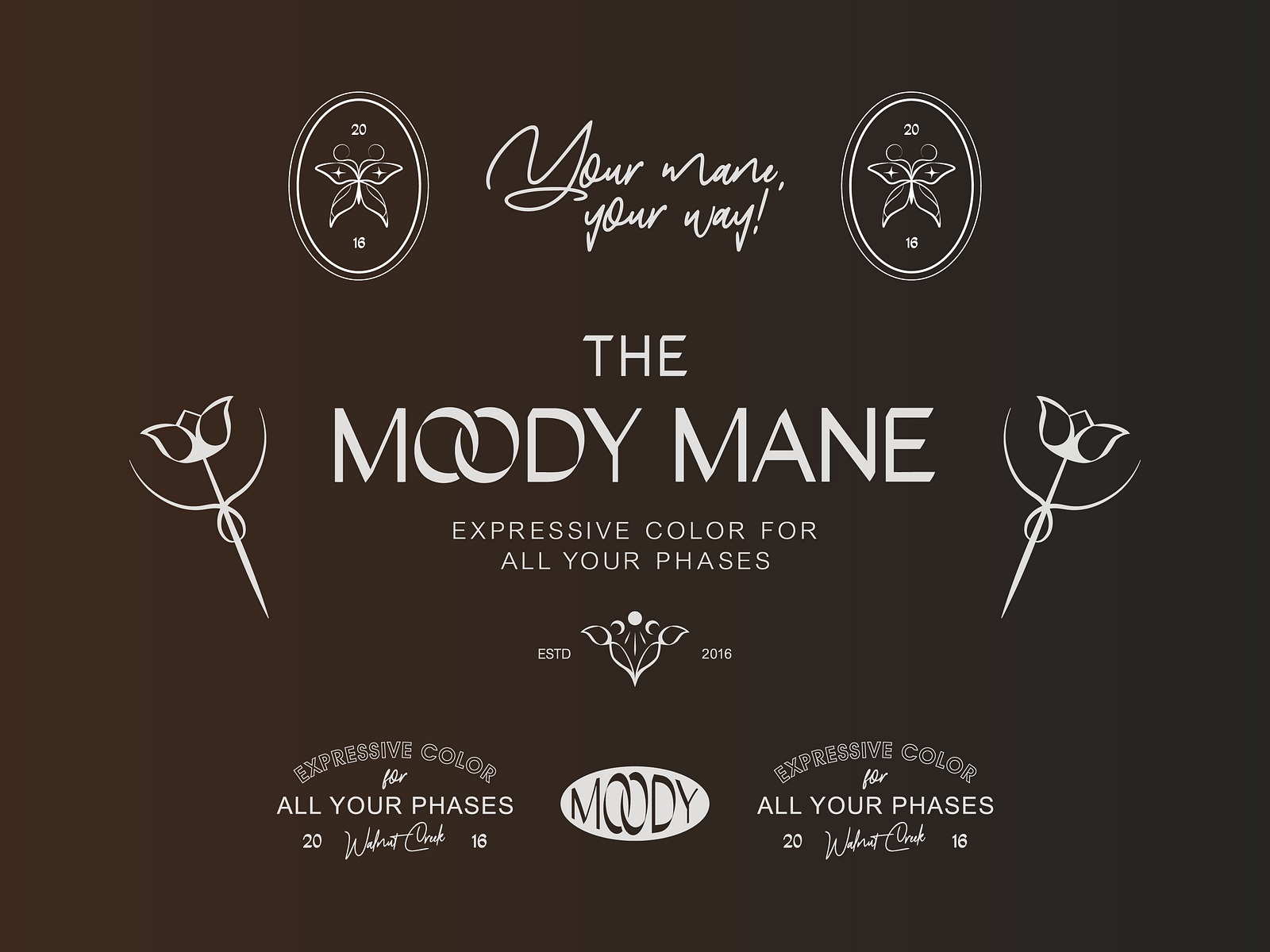 The Moody Mane Brand Identity by Rachel Buoni on Dribbble