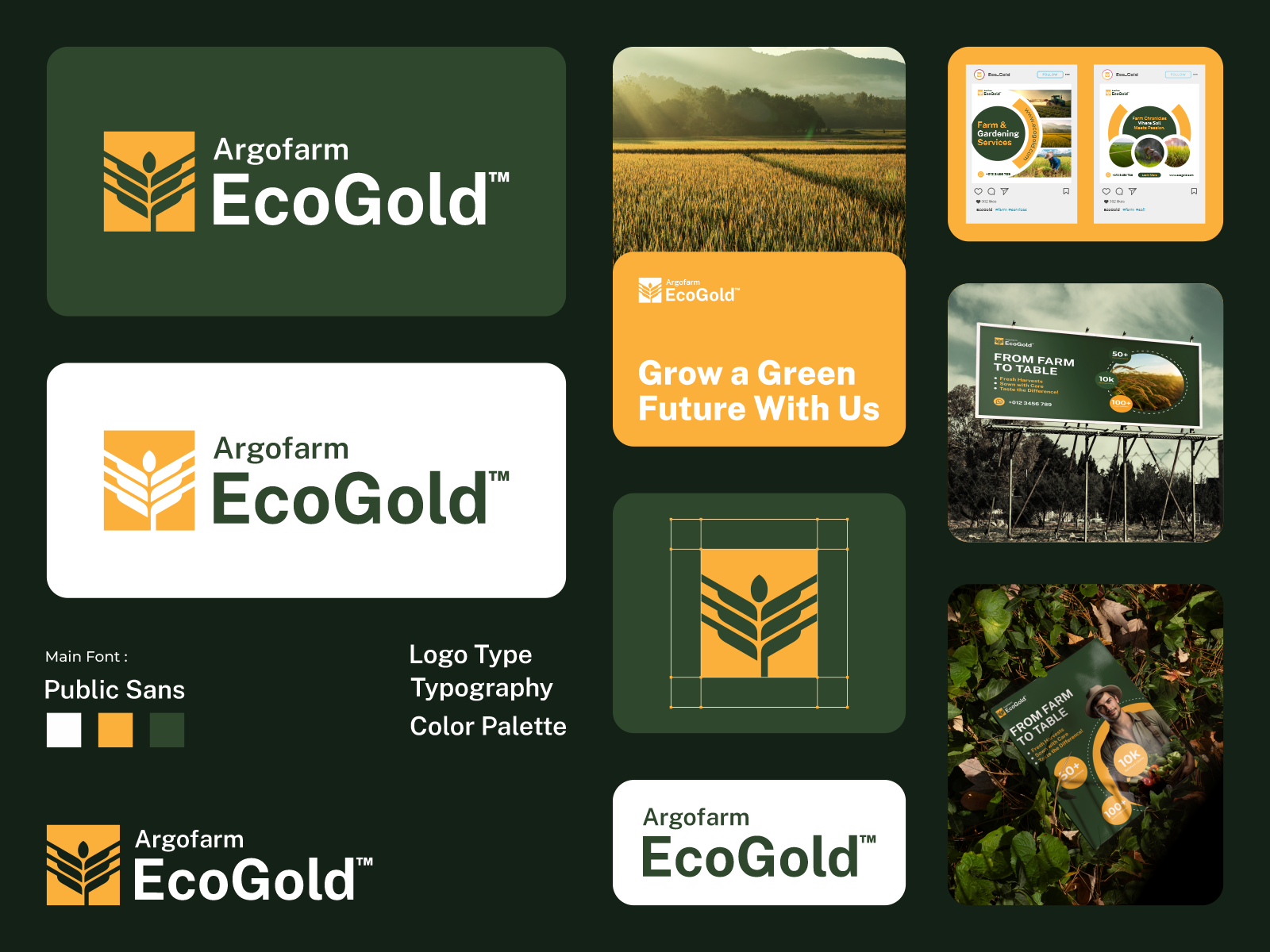 EcoGold Logo Concept by Reka Studio on Dribbble