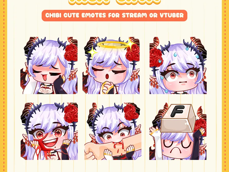 Kawaii Emotes designs, themes, templates and downloadable graphic ...