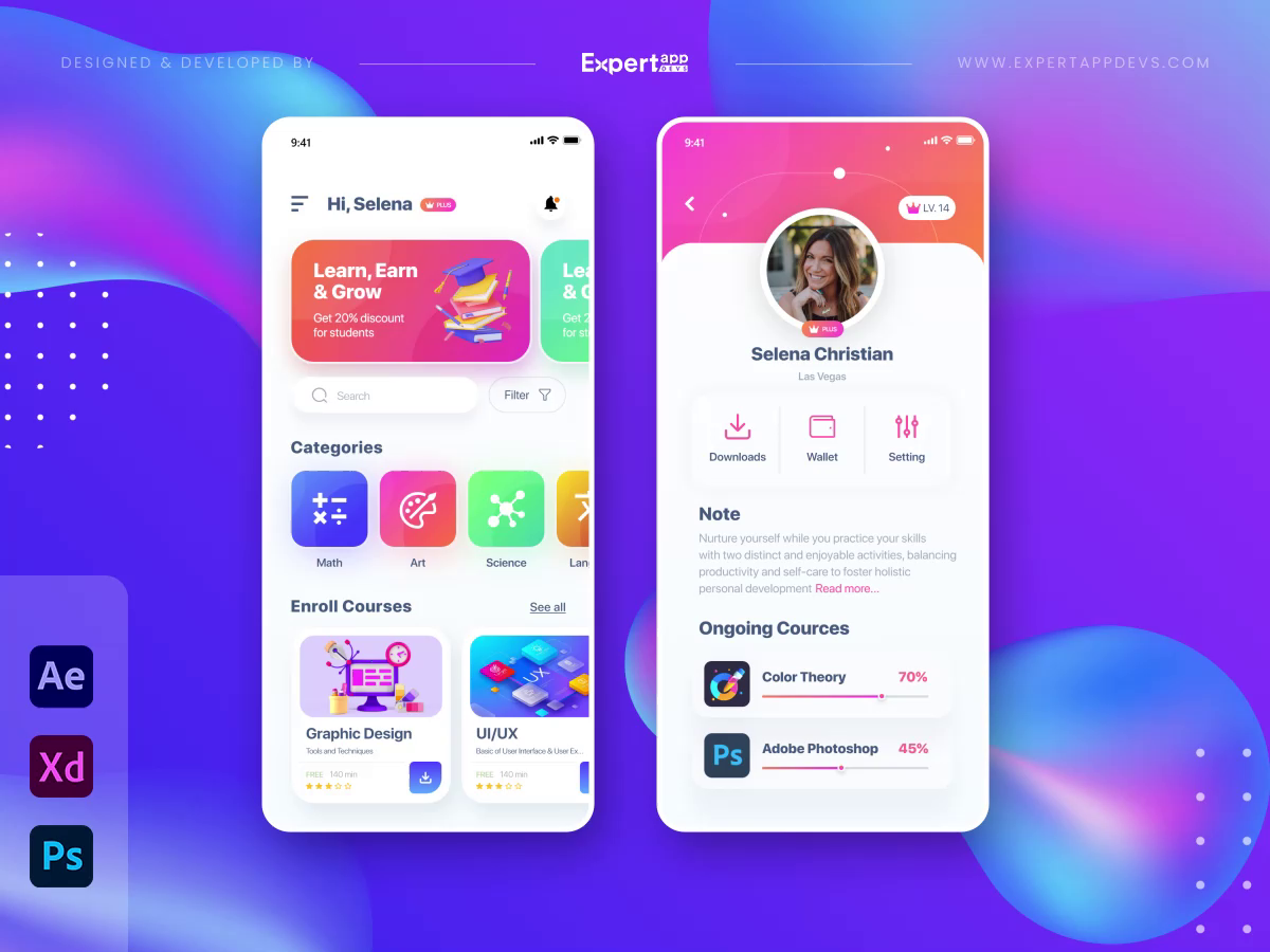 Online Education App Design by Expert App Devs on Dribbble