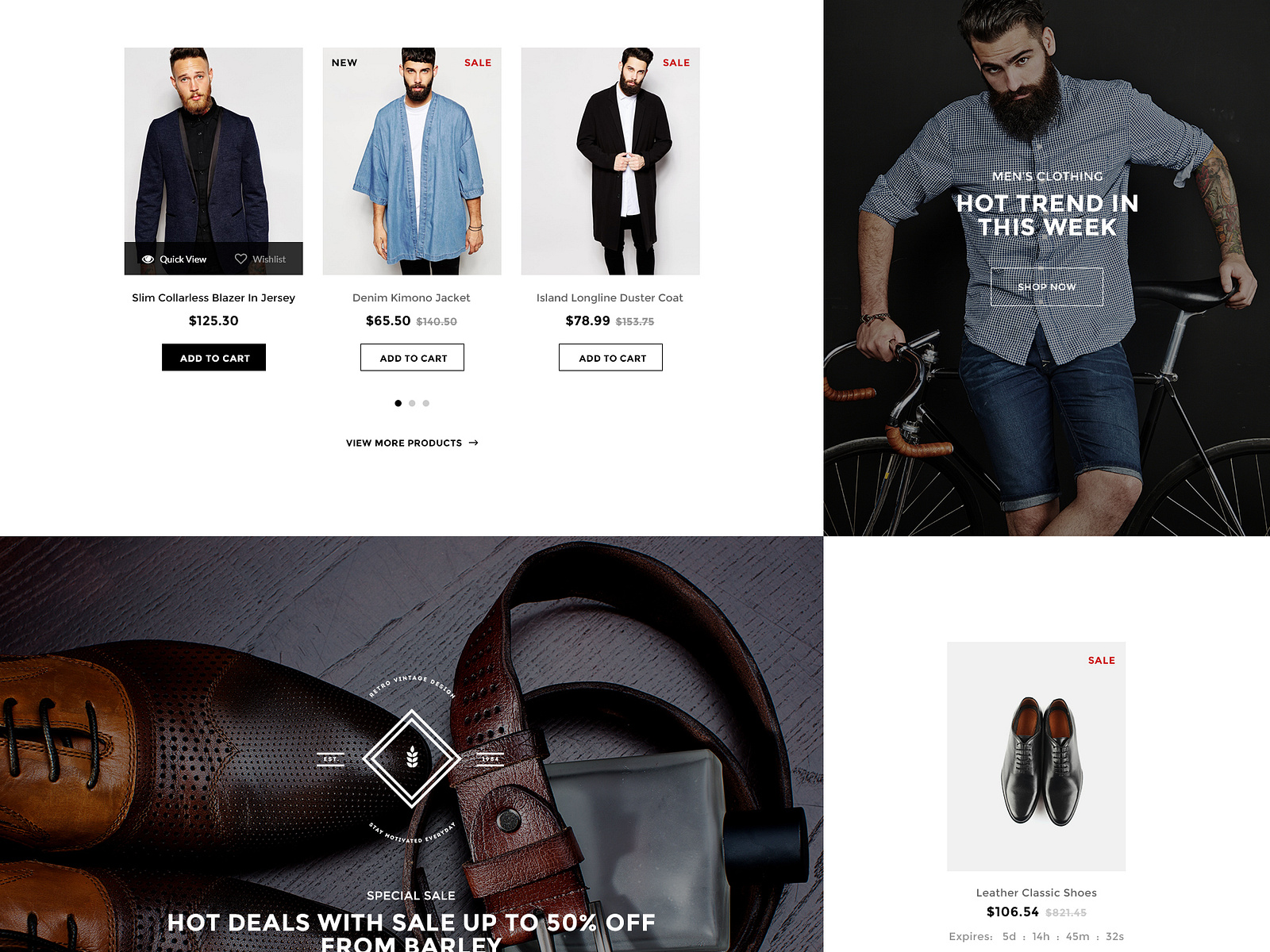 Ecommerce Website Design For Men by Sajjad Hossain on Dribbble