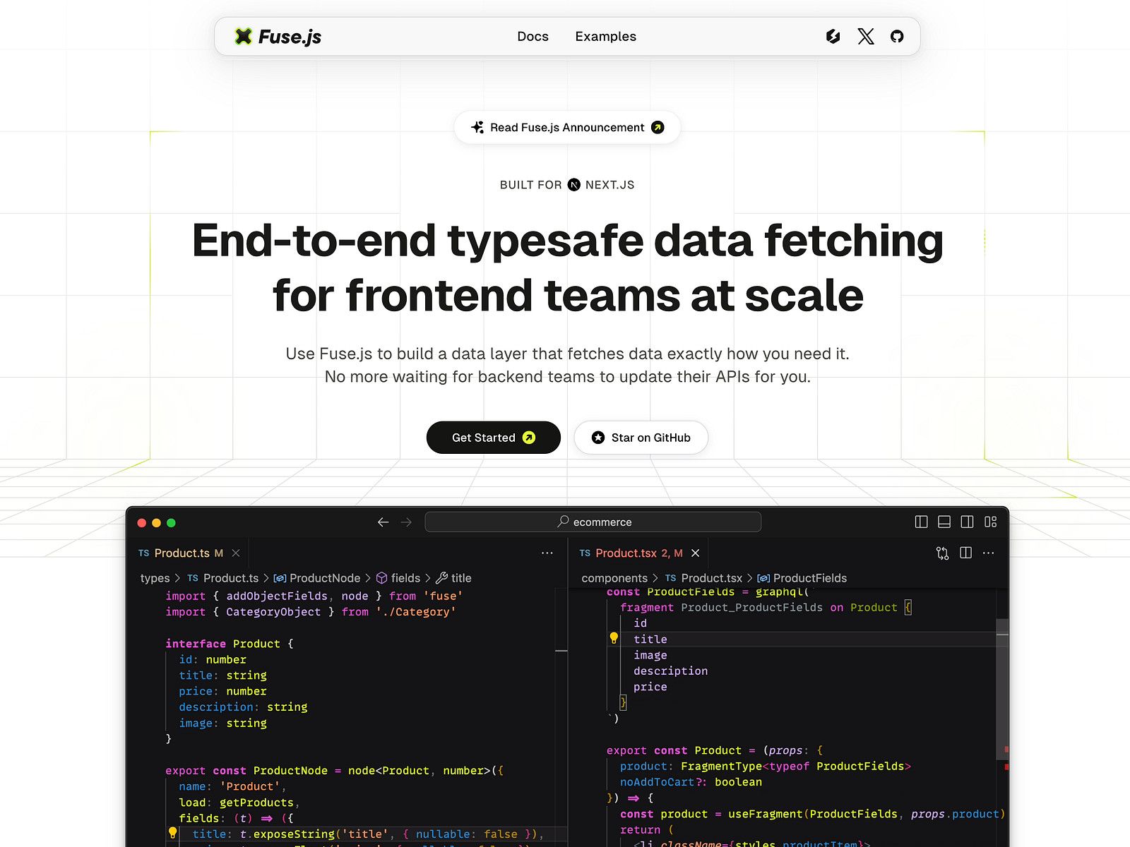 Fuse.js Landing Page Hero by usrnk1 on Dribbble Fuse.js Landing Page Hero by usrnk1 on Dribbble