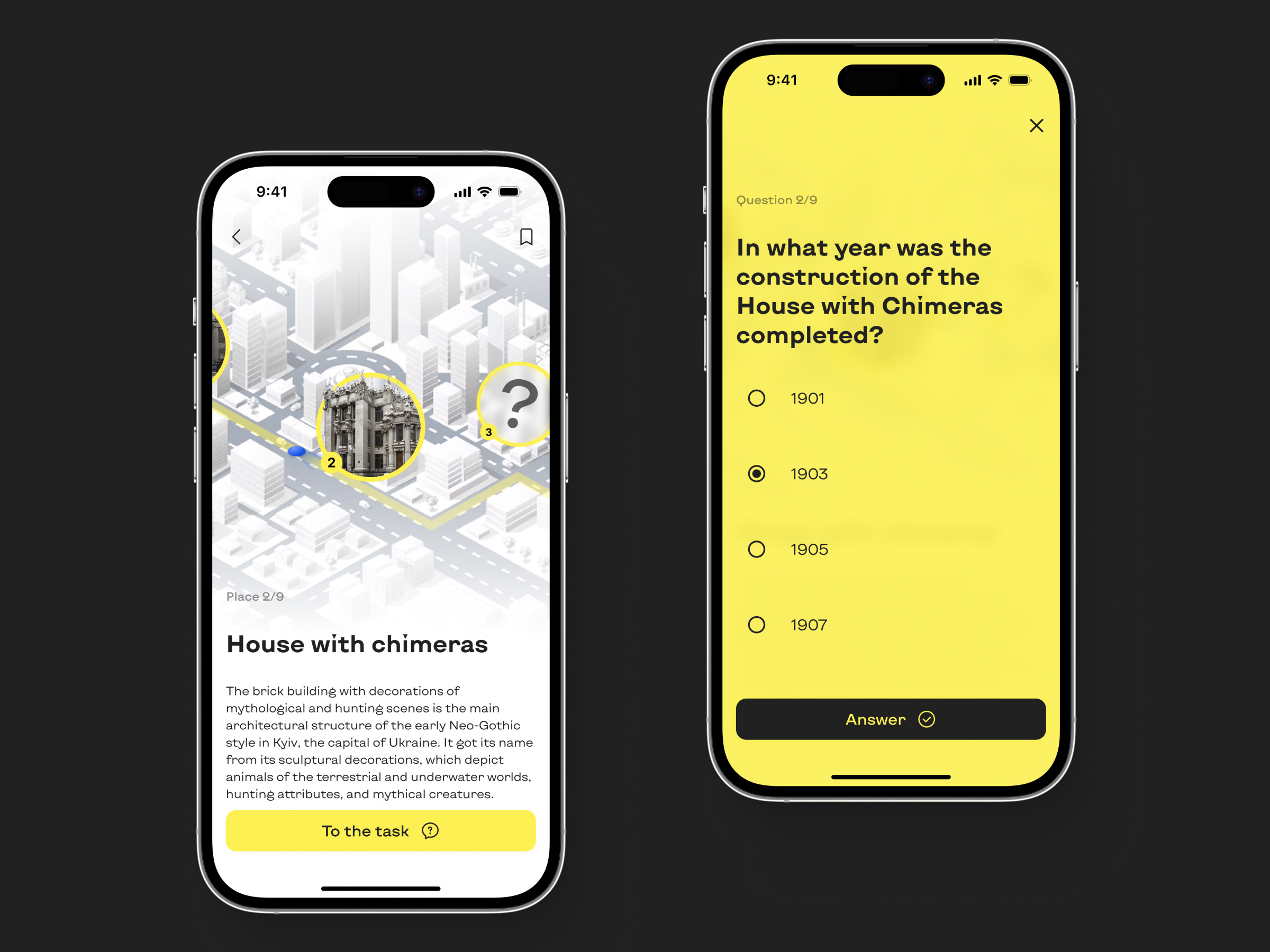 City Quest Mobile App by Aleksei Bykov for Lineup on Dribbble