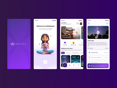 Meditopia App Redesign Concept! by Yudiz Solutions Ltd on Dribbble