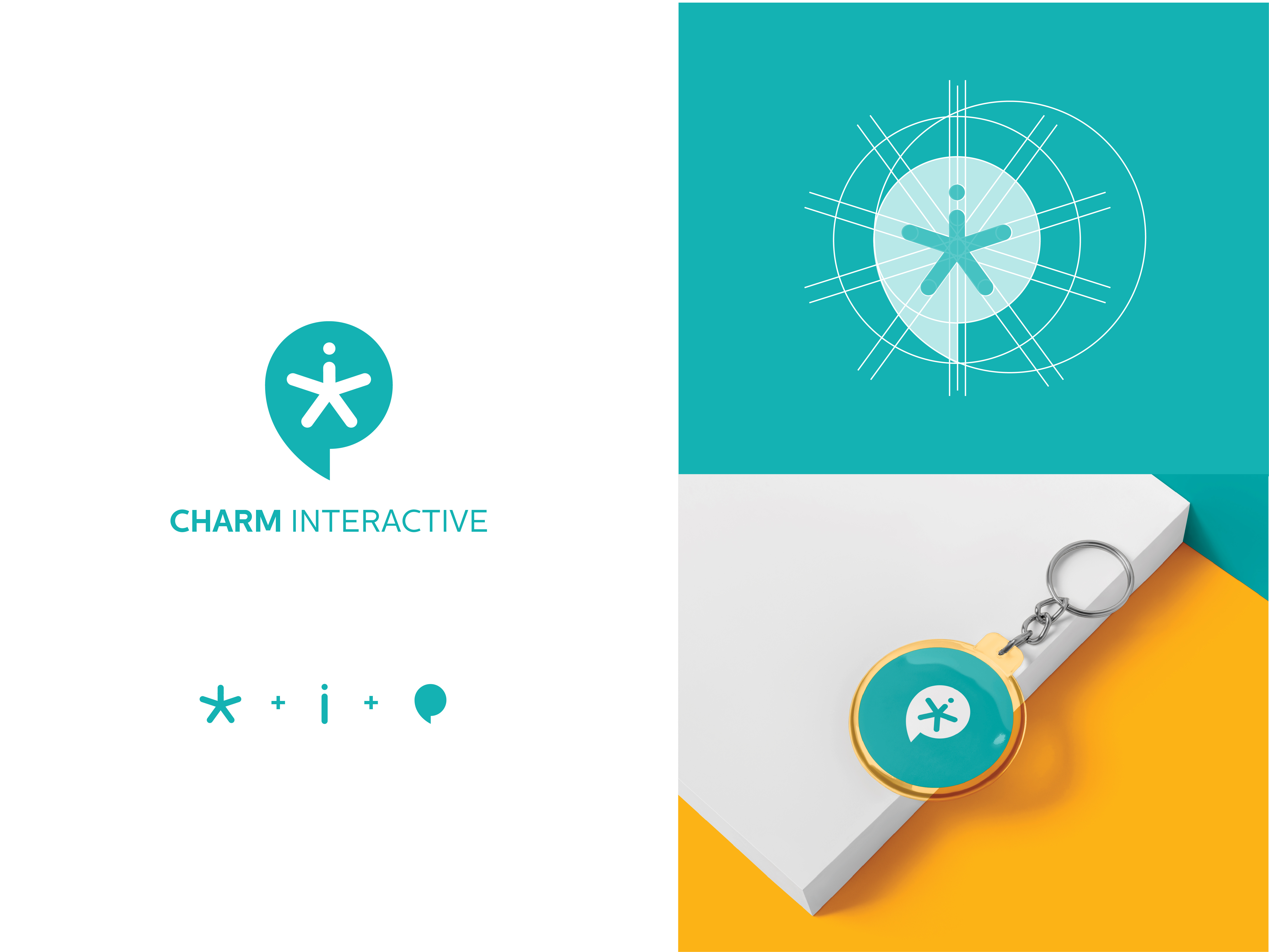 Charm Interactive Logo Design - Brand Identity by Pixel Expose on Dribbble