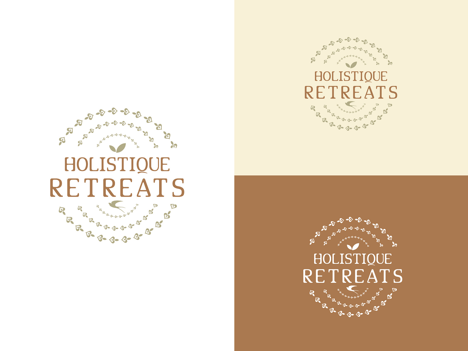 Holistique Retreats Logo design by Obeyed Aqib on Dribbble