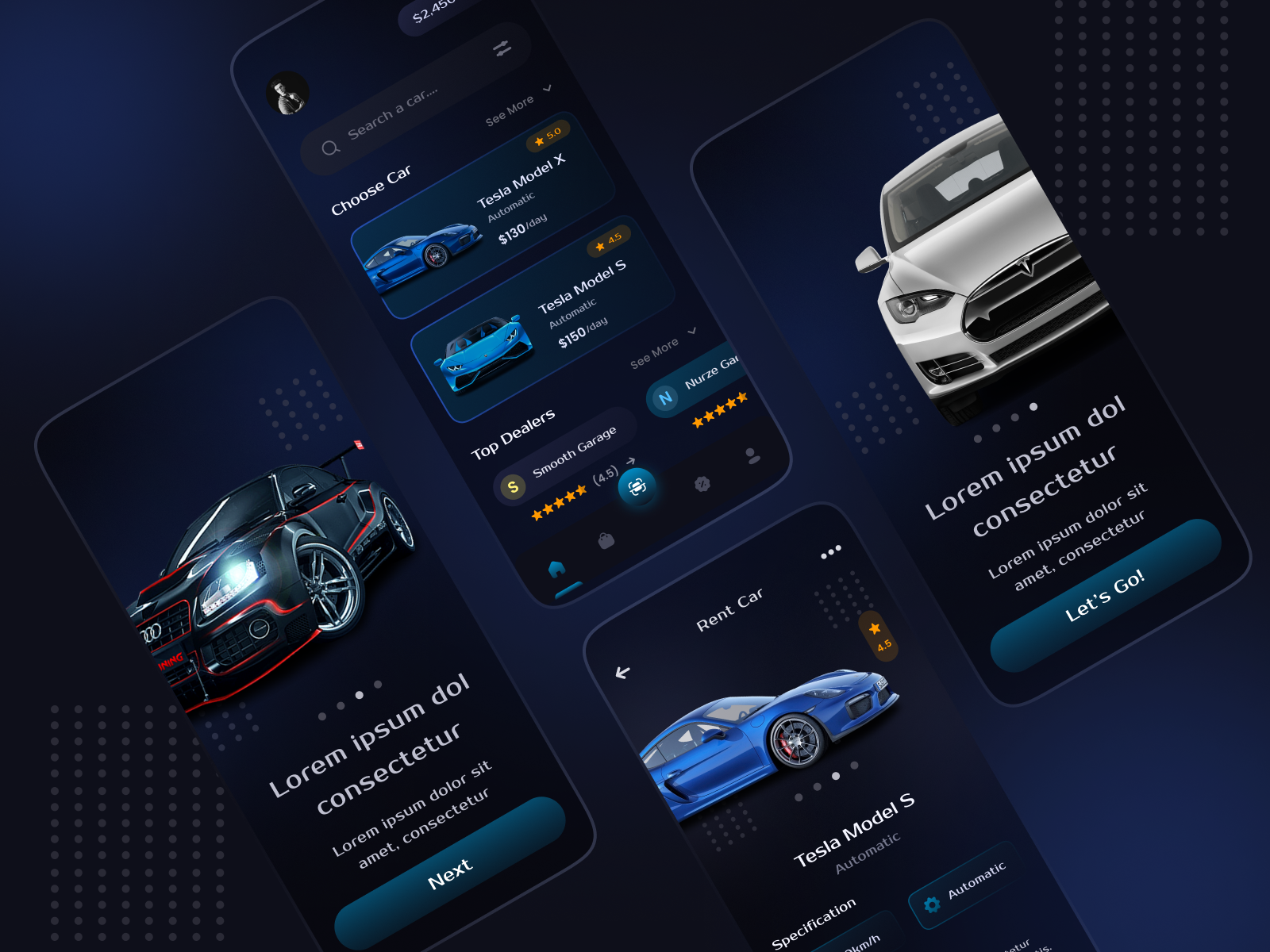 Car Apps UI UX by Nissan Chowdhury on Dribbble