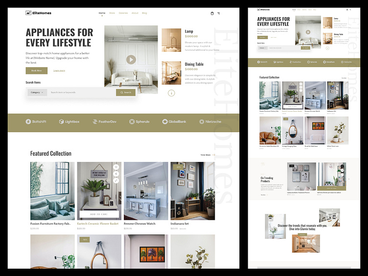 Elite Homes by Fineart Design Agency on Dribbble