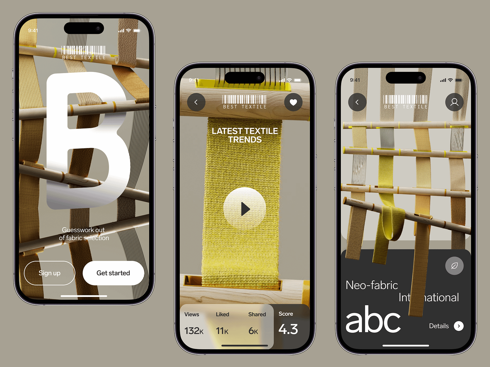 Best Textile - Mobile App Concept by Lay – UX/UI and branding on Dribbble