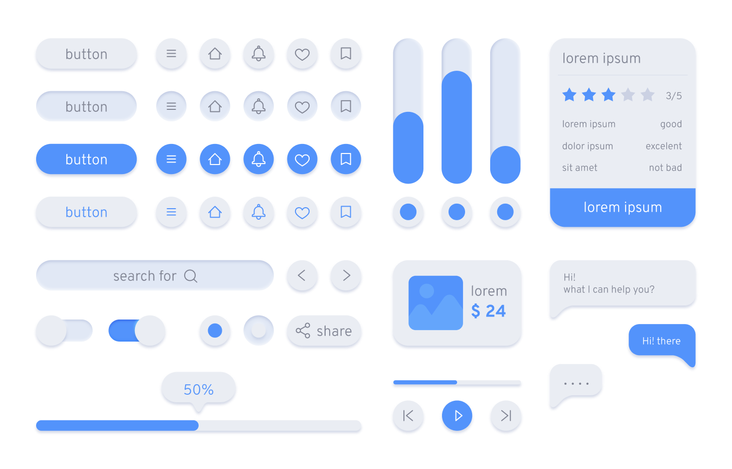 MEGA UI/UX Elements KIT by econev by Jack Conev on Dribbble