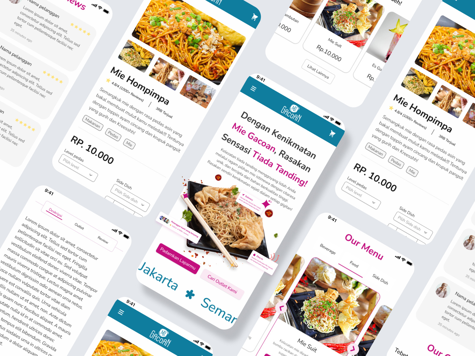Mie Gacoan - Mobile Web Design by Izhar Prazedya on Dribbble