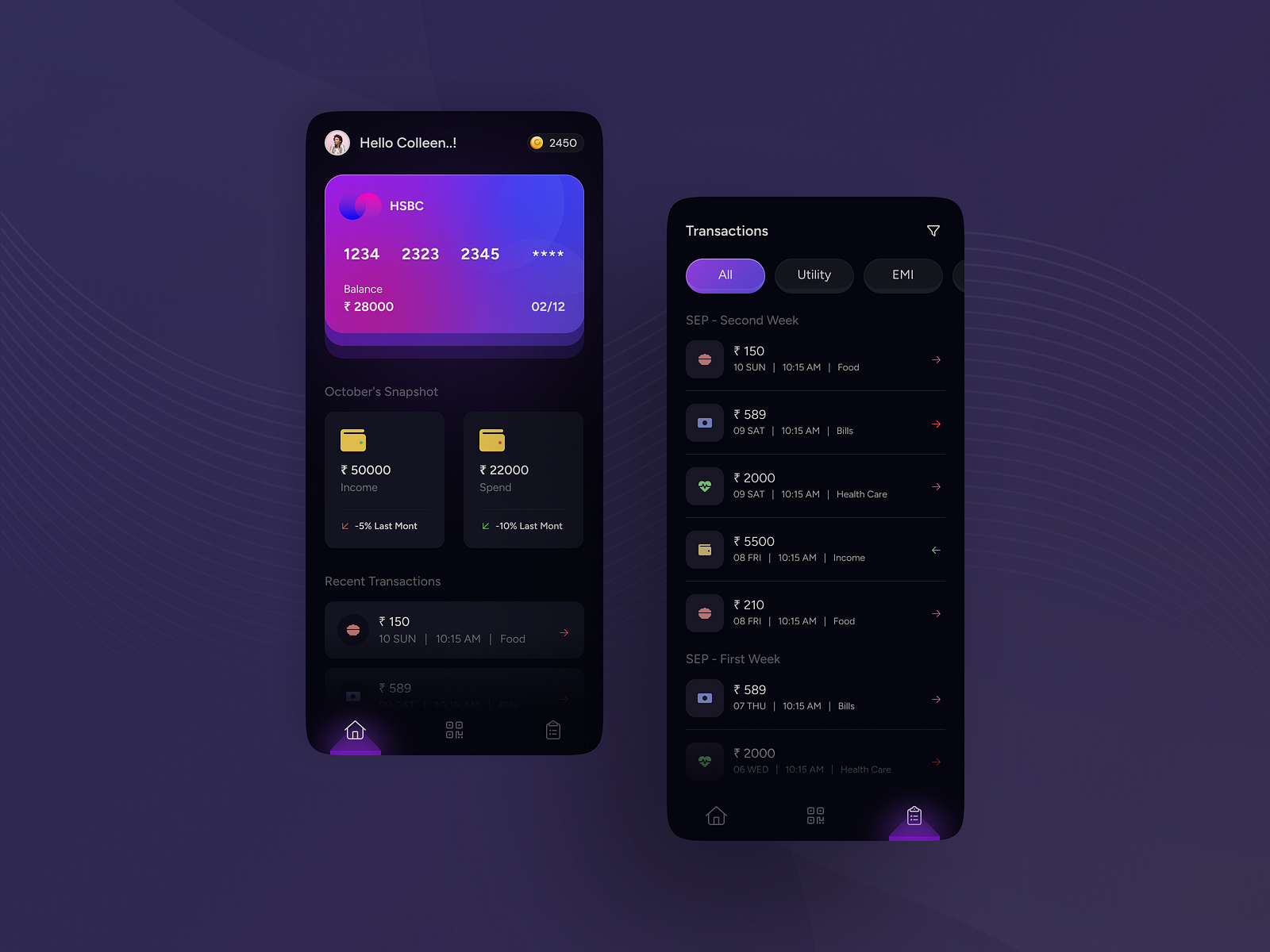 Expense Tracker App Ui Concept By Abdul Gafoor On Dribbble