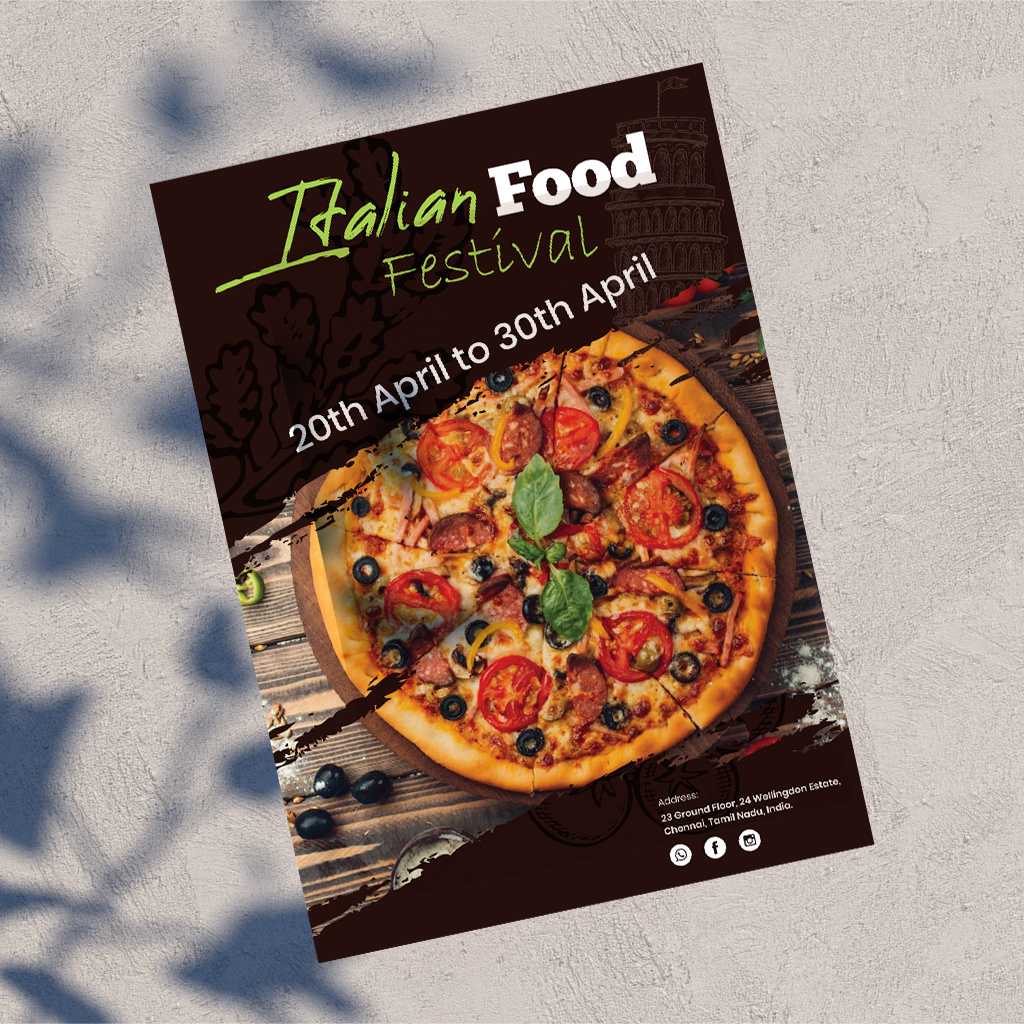 Poster Design for Italian Food Festival by Ishaq on Dribbble