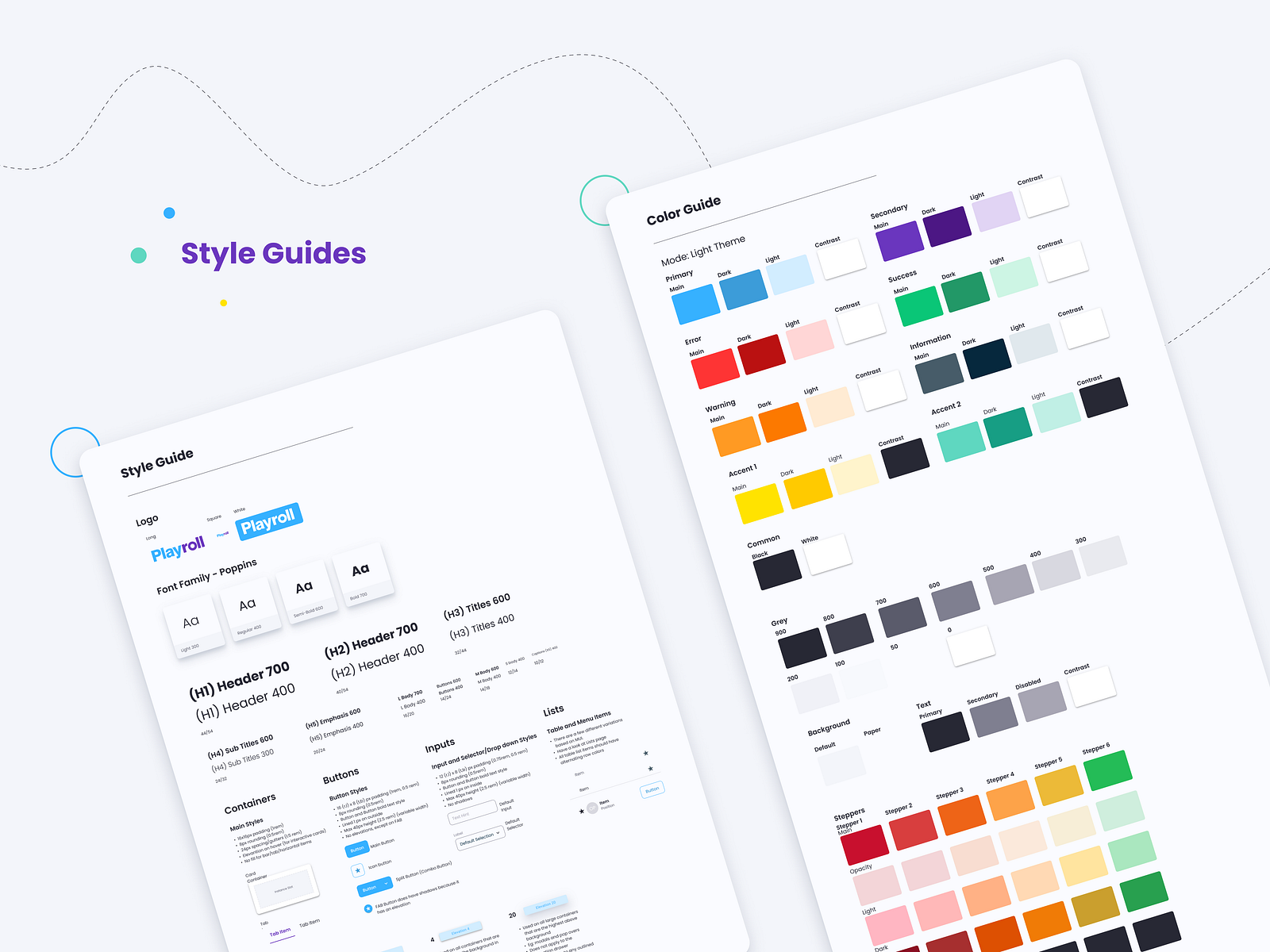 Playroll Design System - Style Guides by Michal Hayward on Dribbble