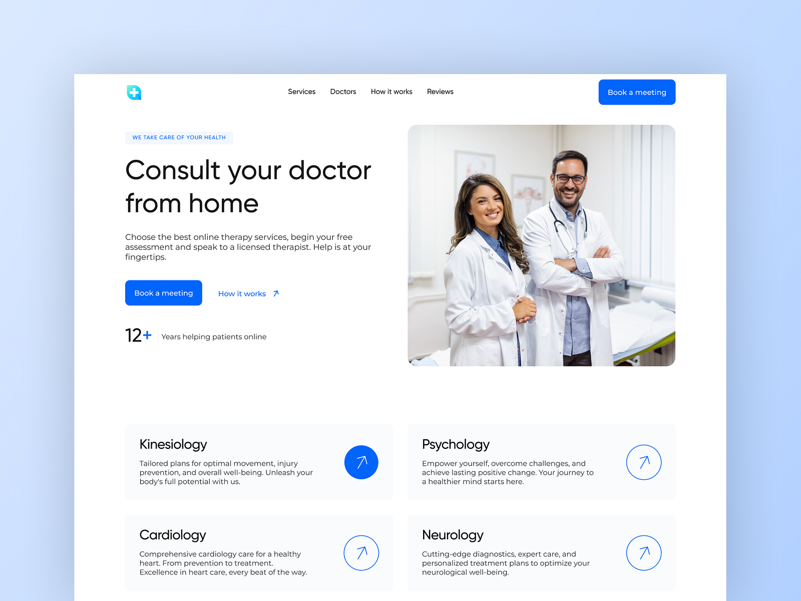 Health Medical Healthcare Services Website by Giuliana Brunetti | Web ...