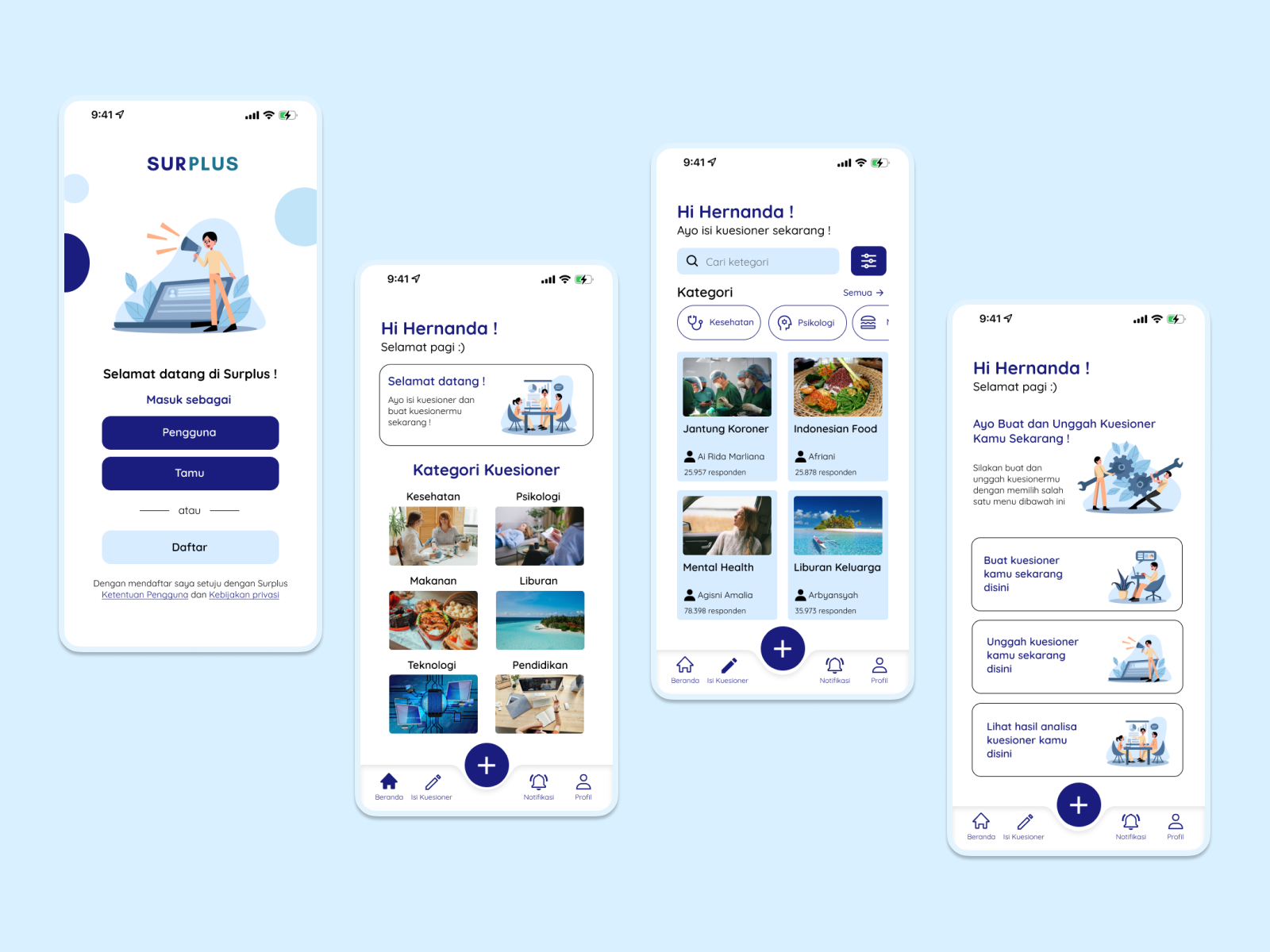 UI/UX Design - Surplus by Ai Rida Marliana on Dribbble