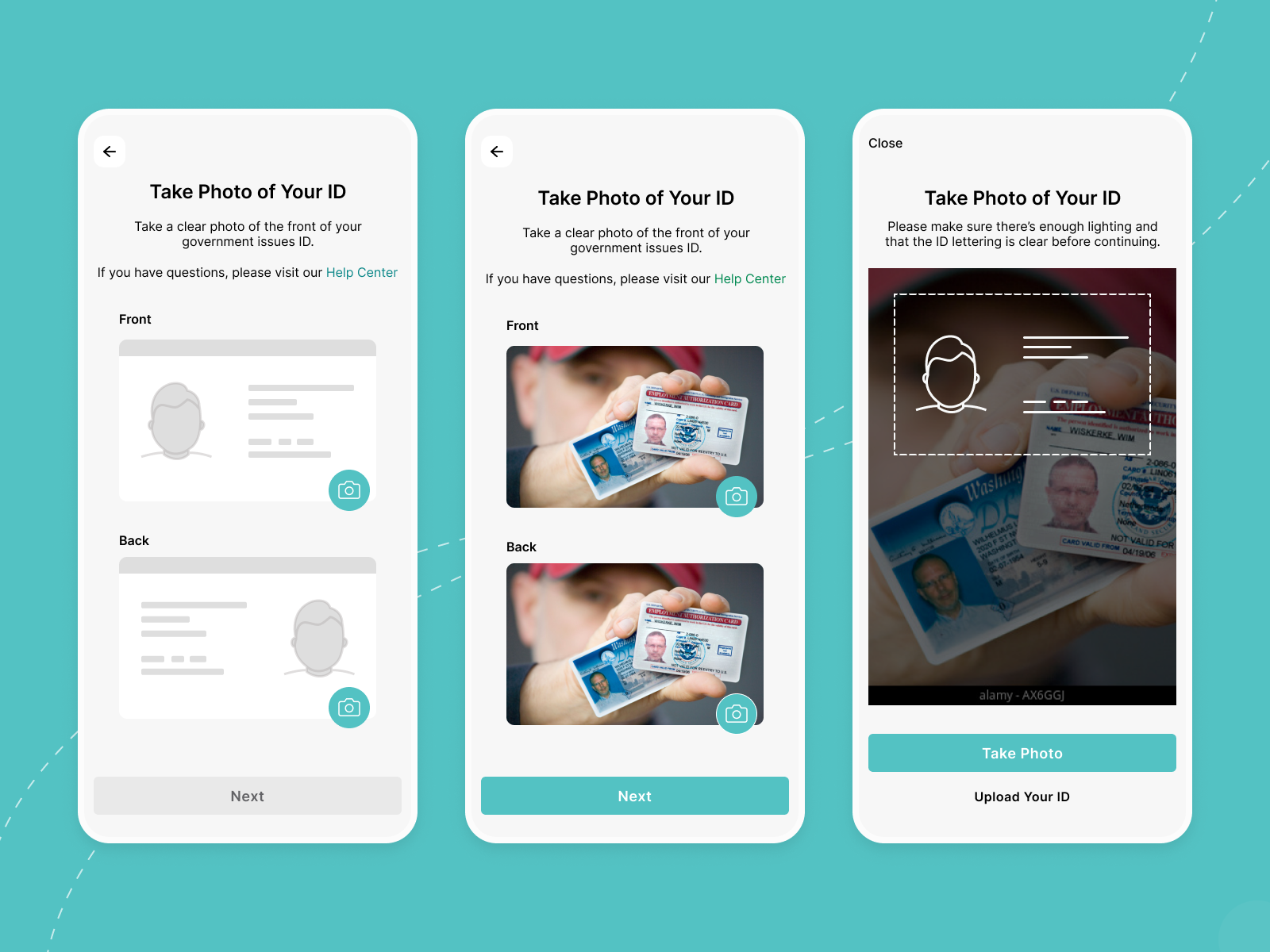 Photo Id verification process by Omar Faruk on Dribbble