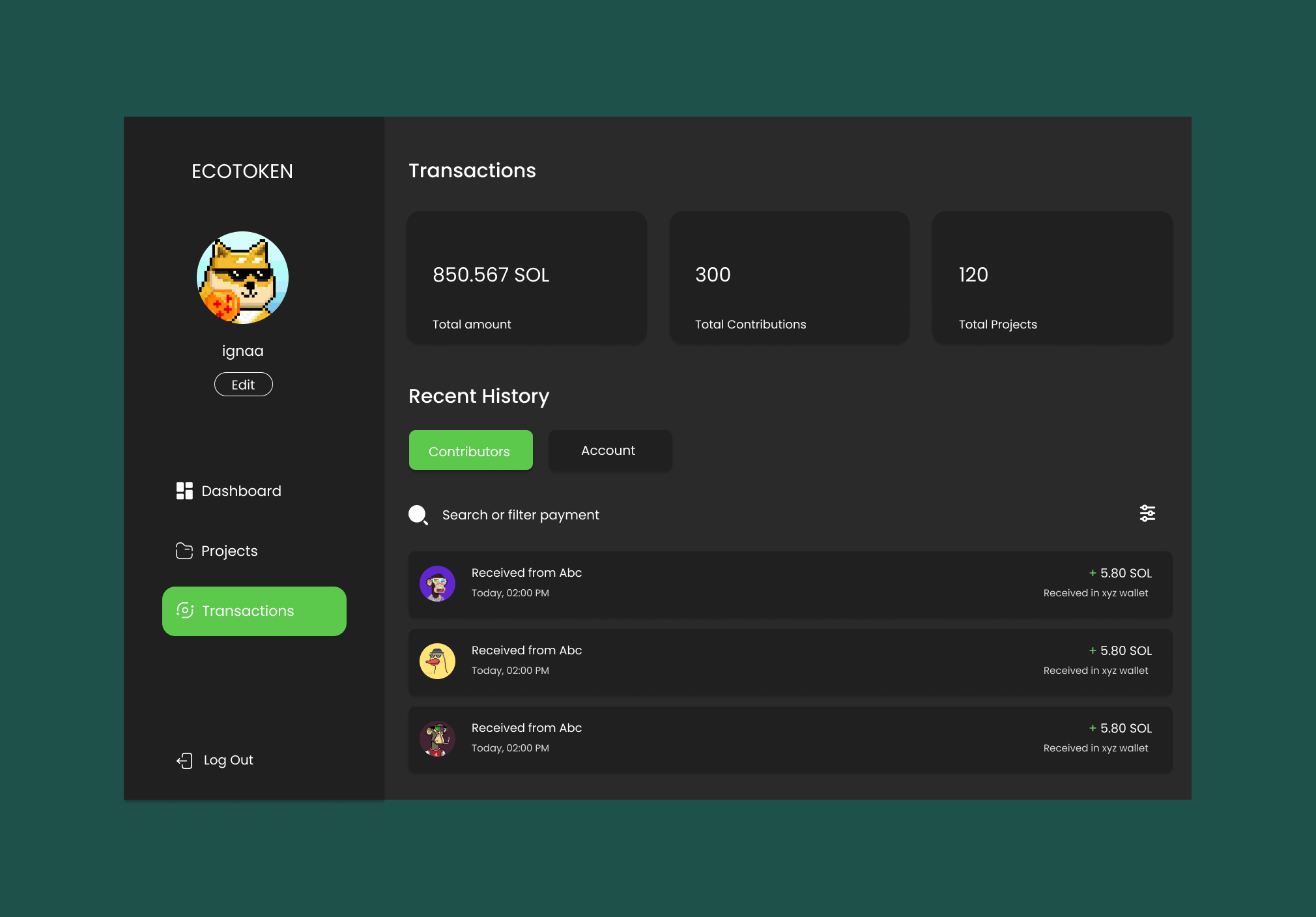WEB3 Based UI design : ECOTOKEN by Prerna Sharma on Dribbble