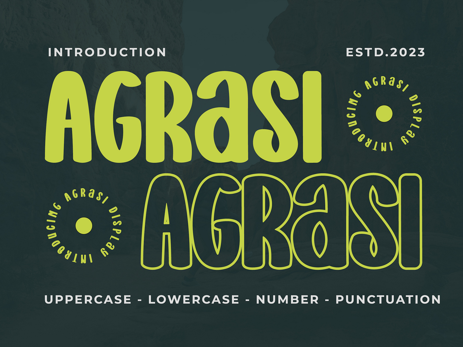 Agrasi - Display Font by Enative Design on Dribbble