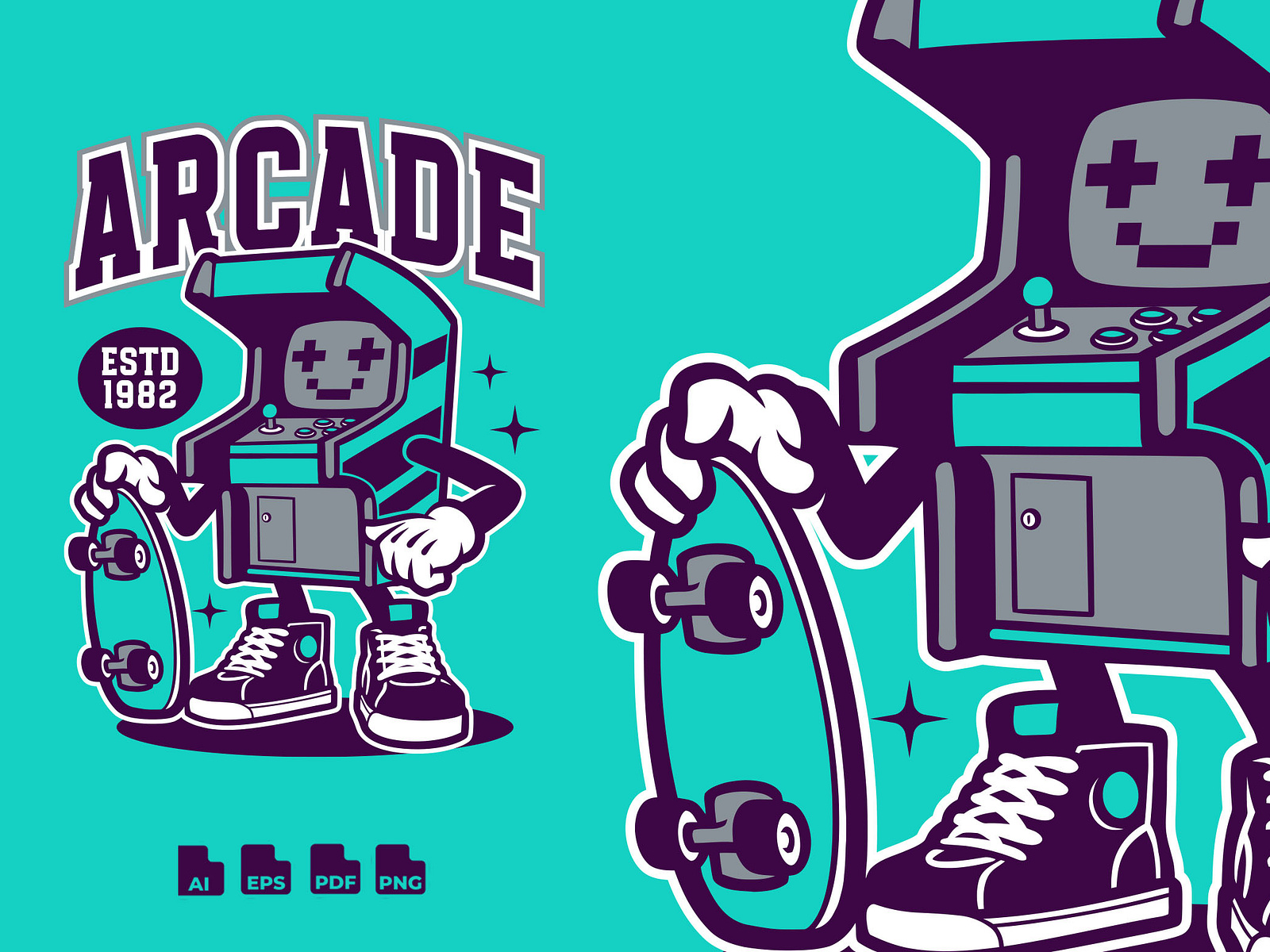 Retro Arcade - Mascot Design by Bangkit Tri Setiadi on Dribbble